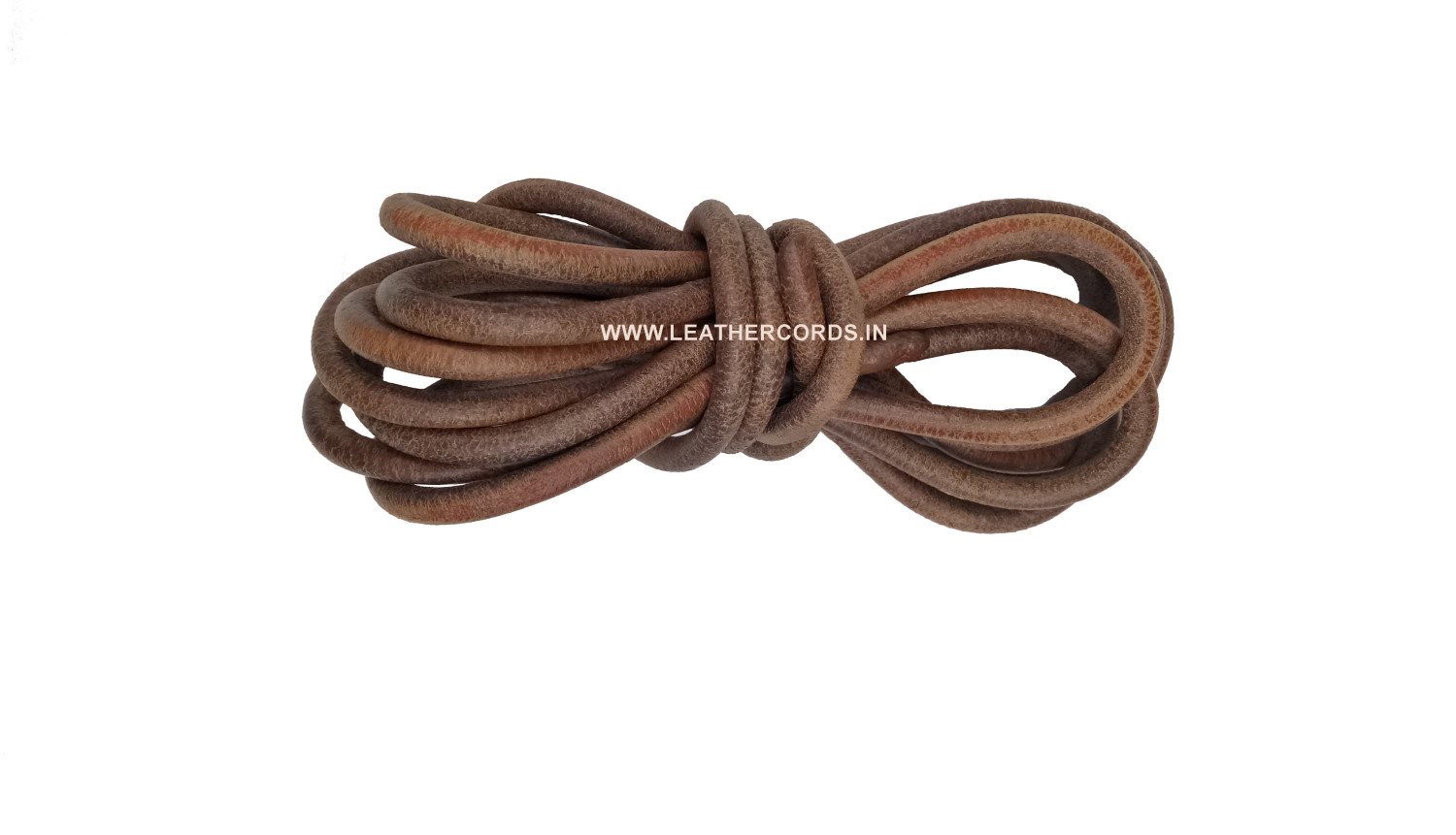 Round Leather Flexible Natural leather thick Rope
